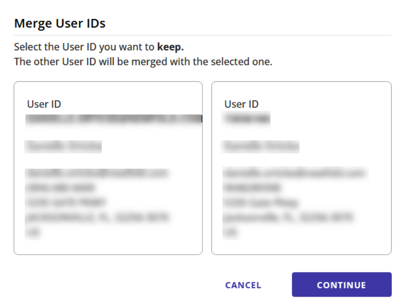 How to Merge User IDs and Accounts